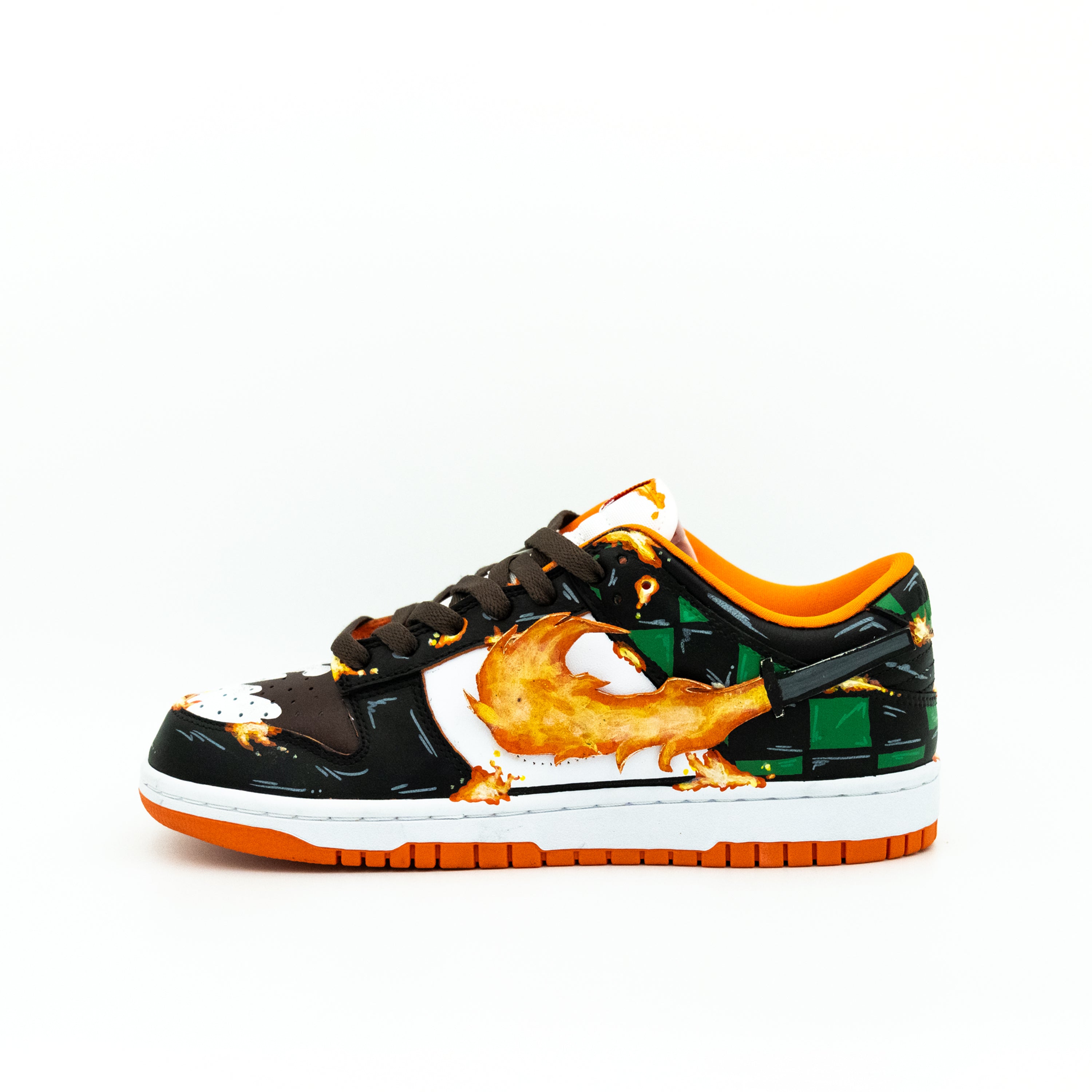 "Demon Slayer: Tanjiro - Inferno" Dunk Low [STOMPING GROUND CUSTOMS ...